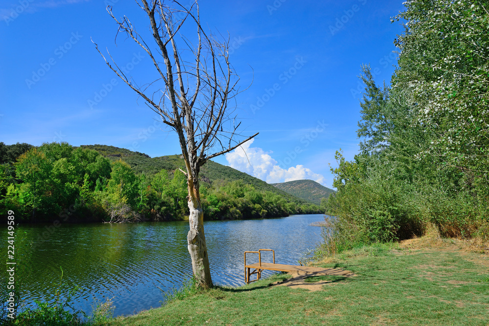 Bullaque River in the natural setting of the Tablas de la Yedra ...