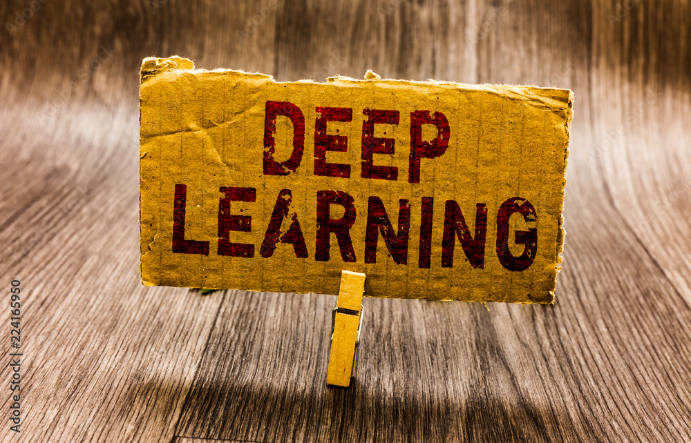 Foto de Conceptual hand writing showing Deep Learning. Business photo ...