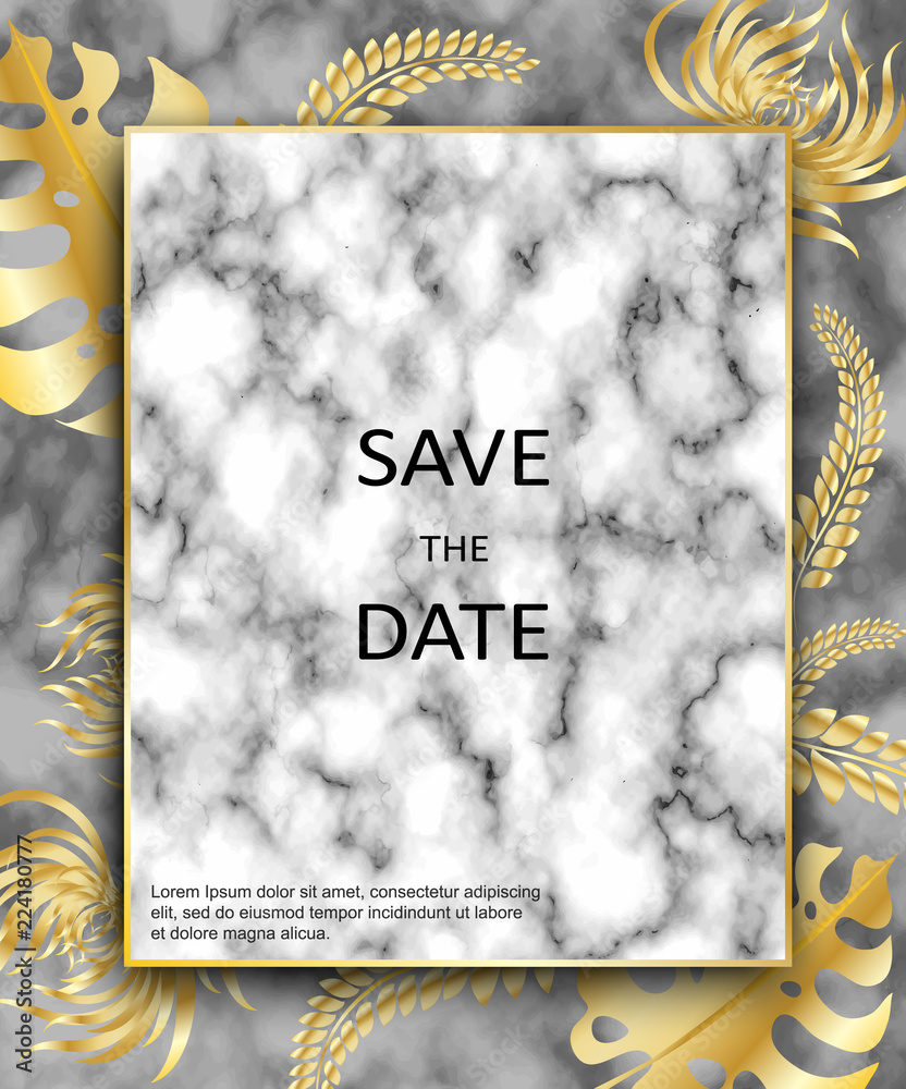 Geometric gold diamond shape with marble background texture design for ...