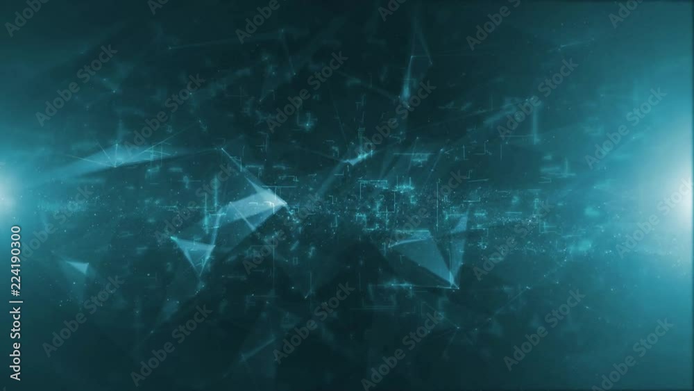 Abstract High Tech Background/ 4k Animation of an abstract technology ...