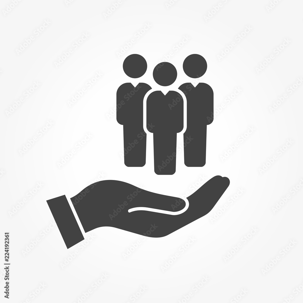 Human resources vector icon Stock Vector | Adobe Stock