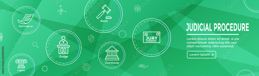 Law and Legal Icon Set with Judge, Jury, and Judicial icons Stock ...