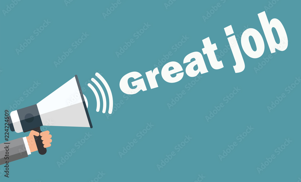 GREAT JOB VECTOR Stock Vector | Adobe Stock