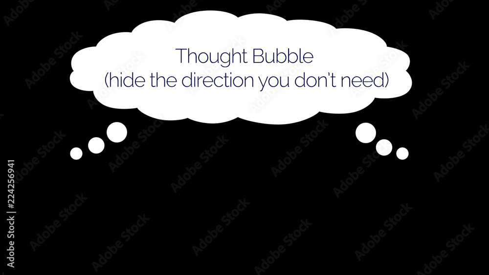 Thought Bubble Overlay Stock Template | Adobe Stock