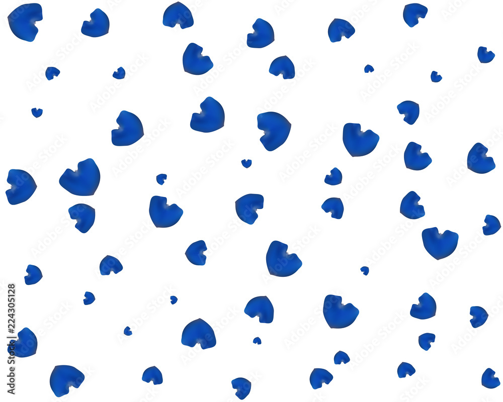Blue Rose Petals Background