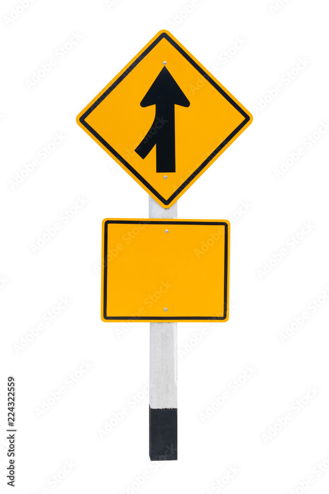 Merging Traffic Sign