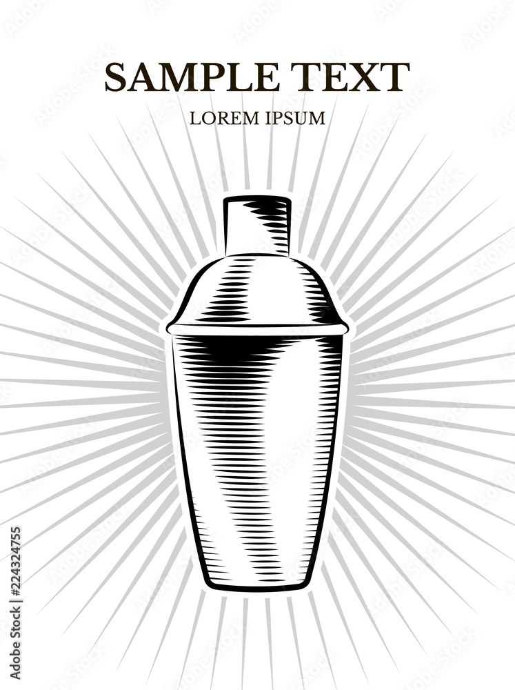 vector banner design of shaker Stock Vector | Adobe Stock