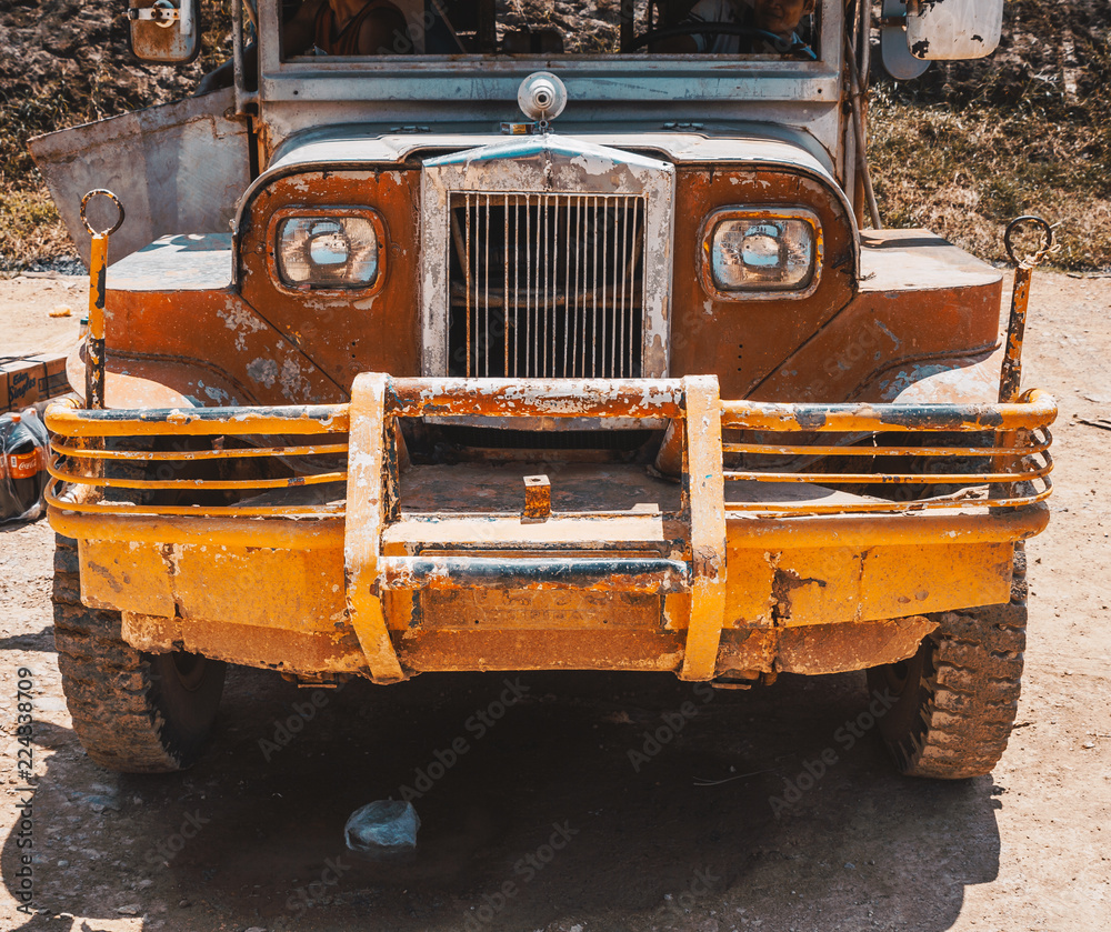 jeepney in Palawan Philippines Stock Photo | Adobe Stock