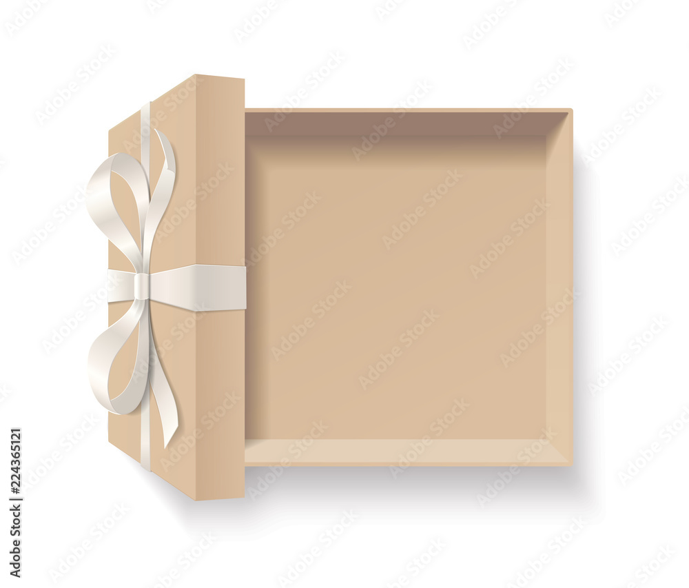 Top View Open Gift Box