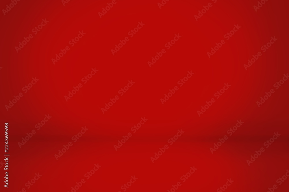 red gradient abstract wall and studio room background, can be presented ...