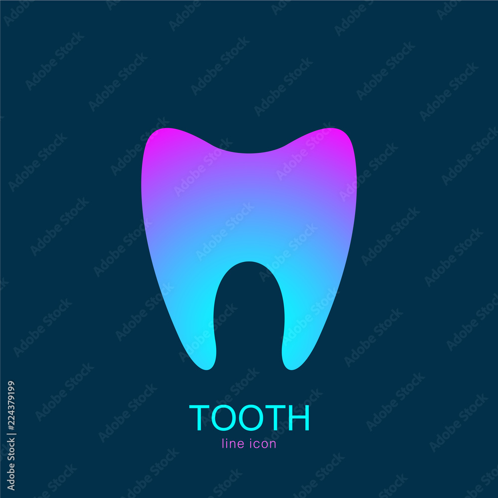 Tooth vector logo design template style. Dental Clinic Tooth abstract ...