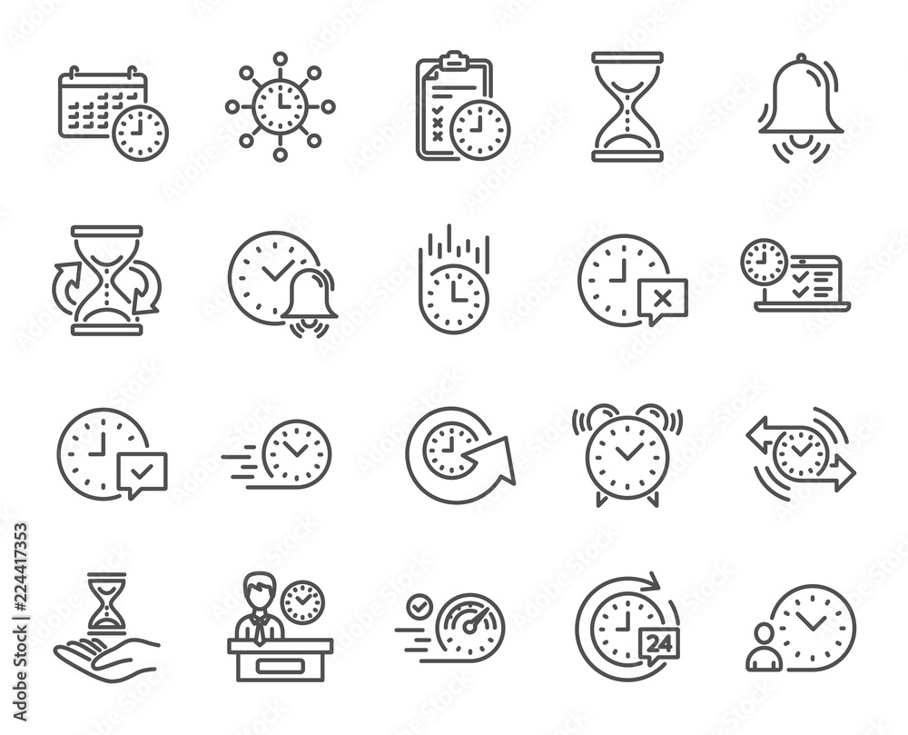 Time Line Icons Set Of Calendar Time Management And Delivery Service time-line-icons-set-of-calendar-time-management-and-delivery-service