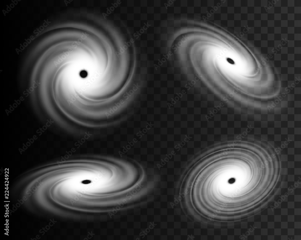 Creative vector illustration of realistic hurricane cyclone wind ...