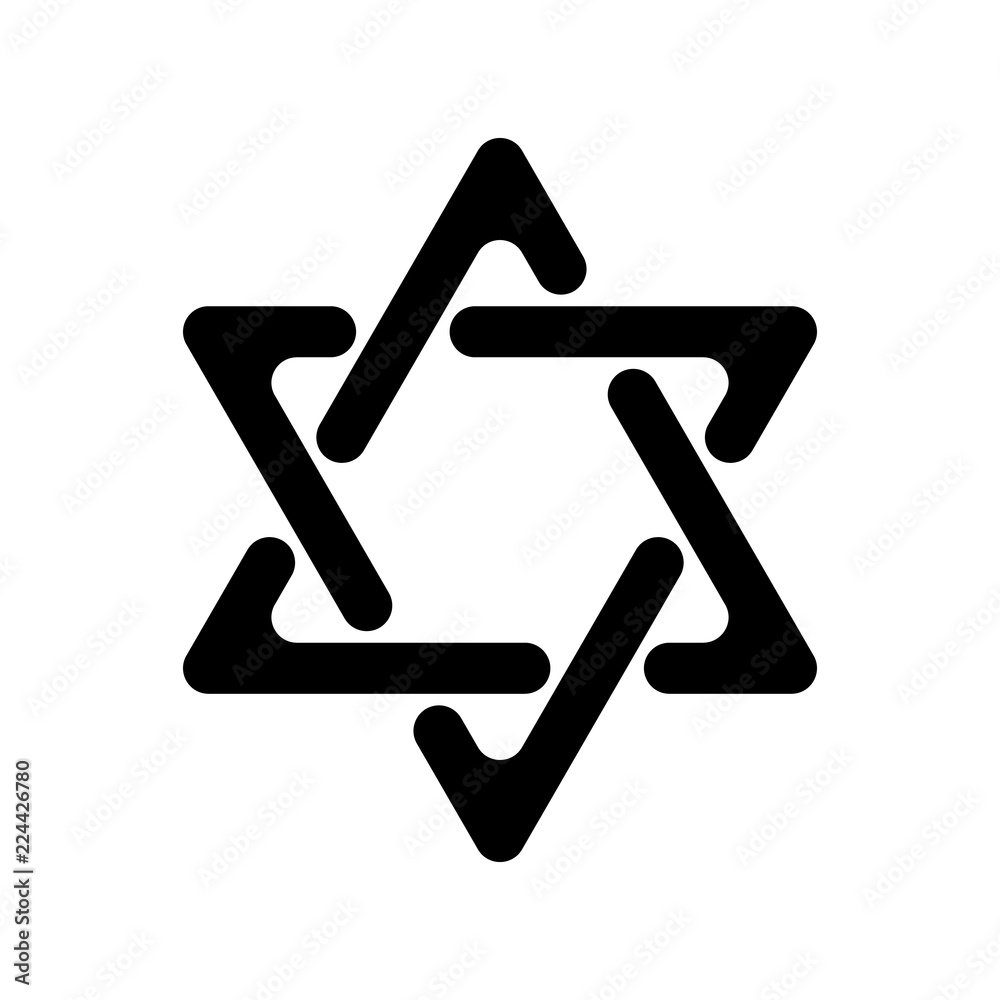 Star of David. Hexagram sign. Symbol of Jewish identity and Judaism ...