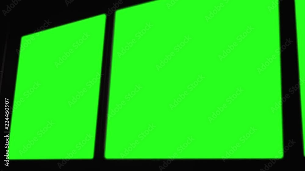 Apartment Window With Green Screen. Zoom In. You can replace green ...