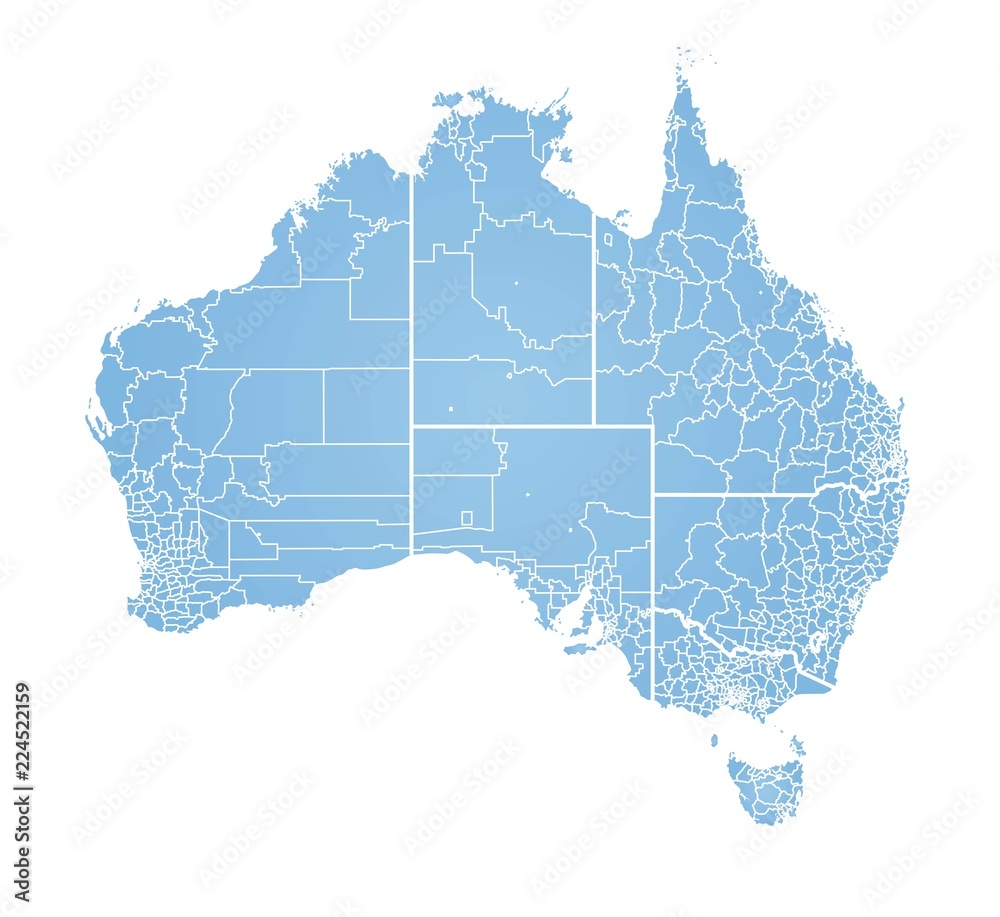 Map of Australia Stock Vector | Adobe Stock