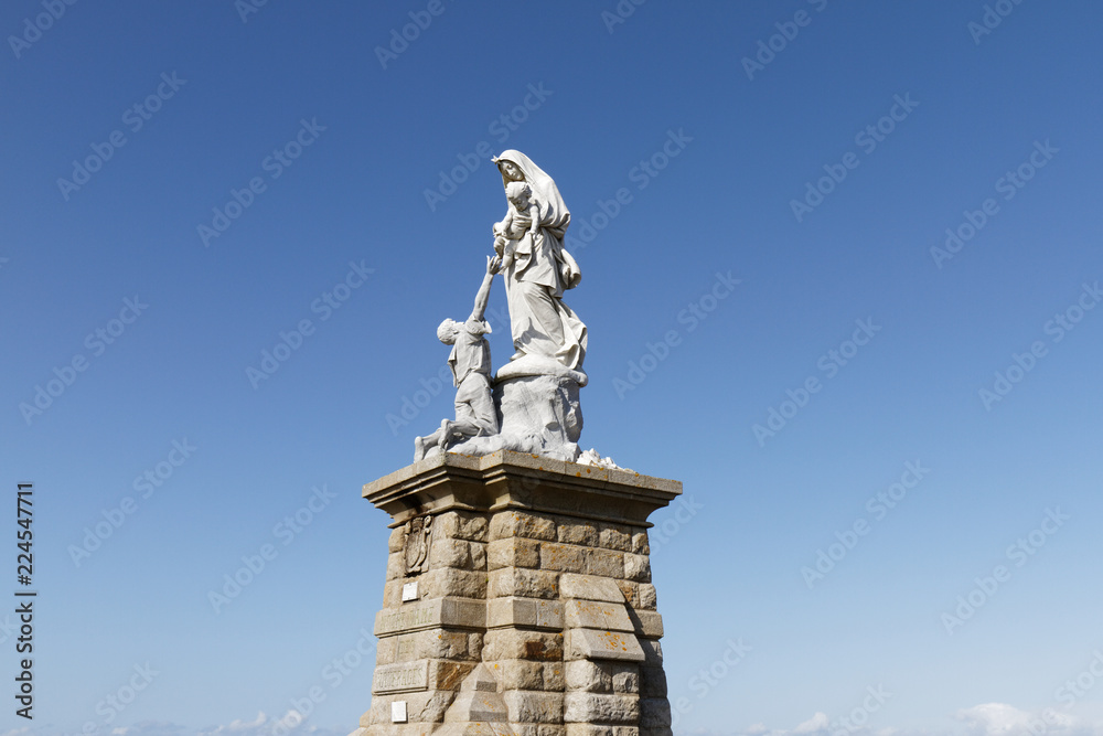Notre Dame des Naufragés monument - Pointe du Raz - Plogoff, Finistère ...