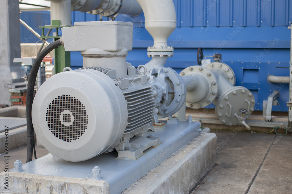 Induction motor with centrifugal pump Stock Photo | Adobe Stock