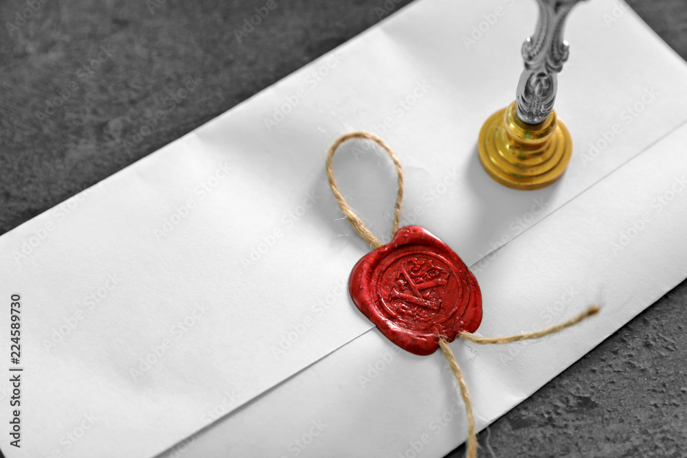 Clipart Of A Sealed Document