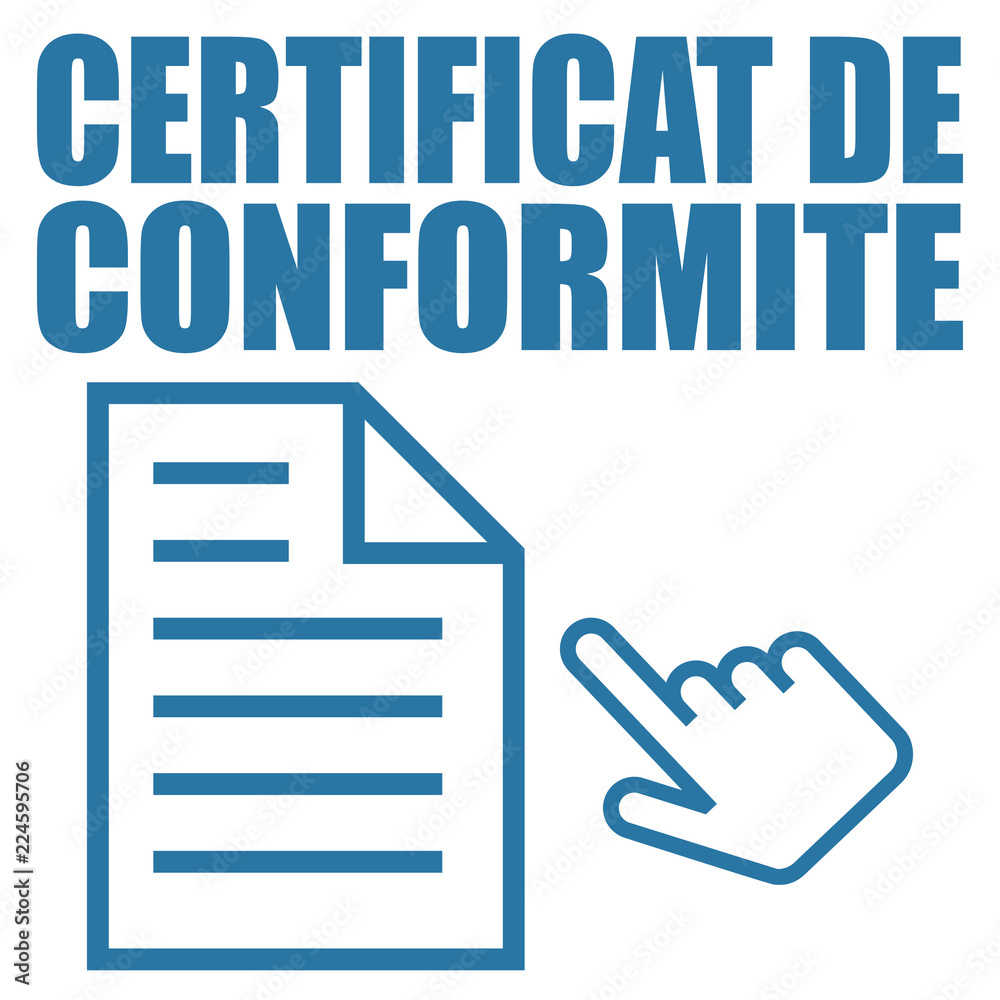 Logo certificat de conformité. Stock Vector | Adobe Stock