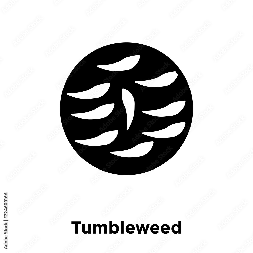 tumbleweed icon vector isolated on white background, logo concept of tumbleweed sign on ...
