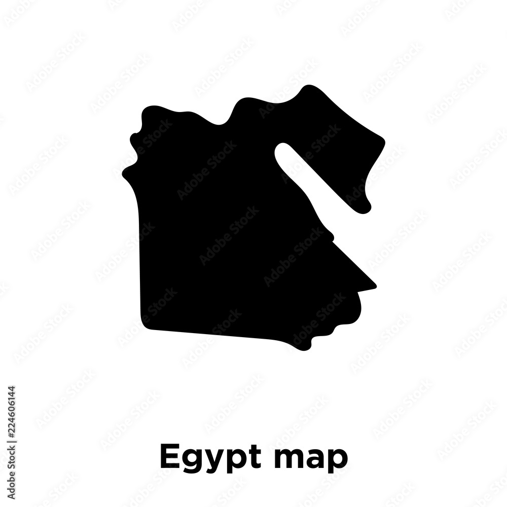 egypt map icon vector isolated on white background, logo concept of ...