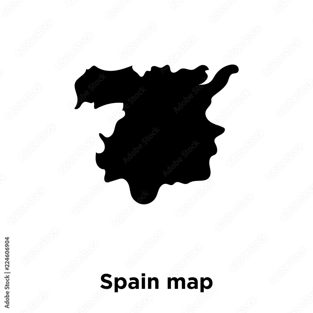 spain map icon vector isolated on white background, logo concept of ...