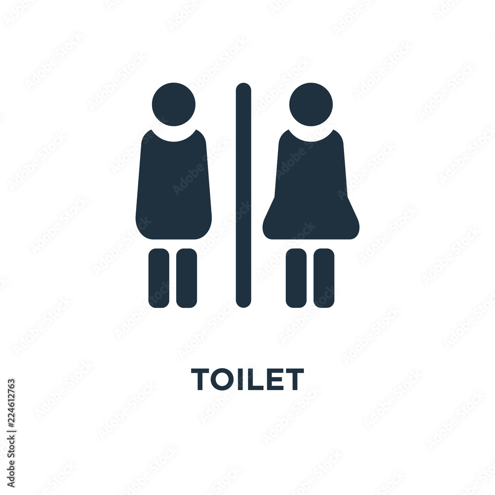 toilet icon Stock Vector | Adobe Stock