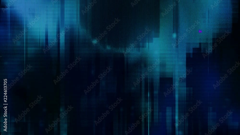 Blue textured geometric and particles looping animated background Stock ...