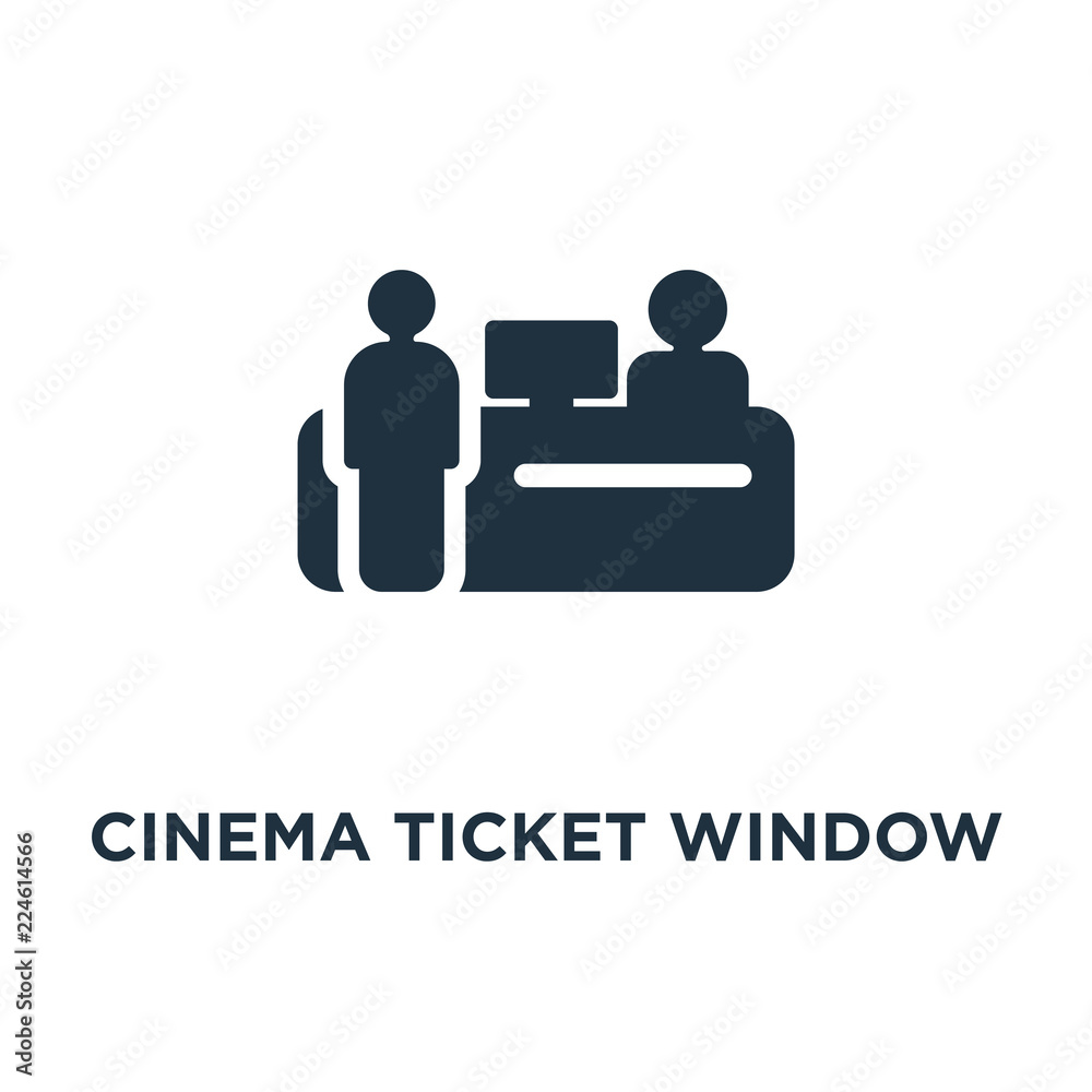cinema ticket window icon Stock Vector | Adobe Stock