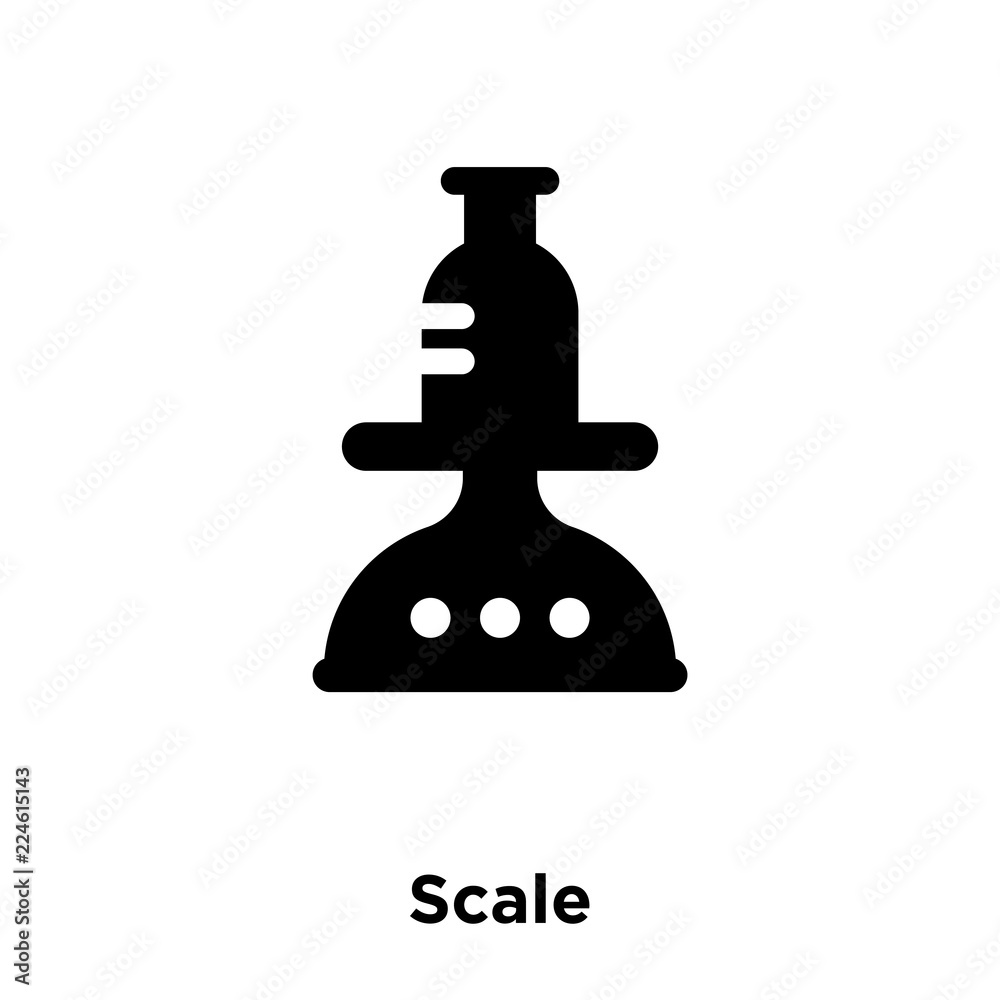 scale icon vector isolated on white background, logo concept of scale ...