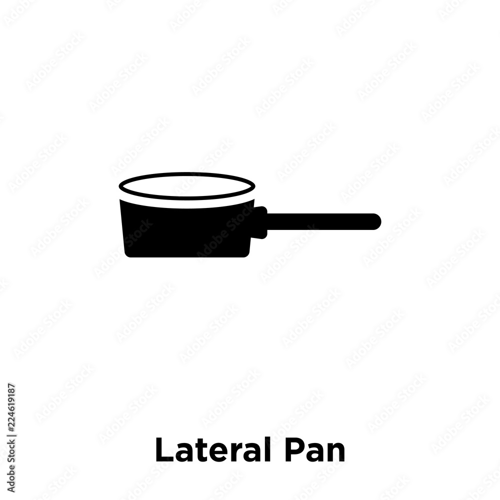 lateral pan icon vector isolated on white background, logo concept of ...