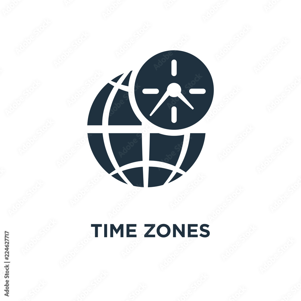 time zones icon Stock Vector | Adobe Stock