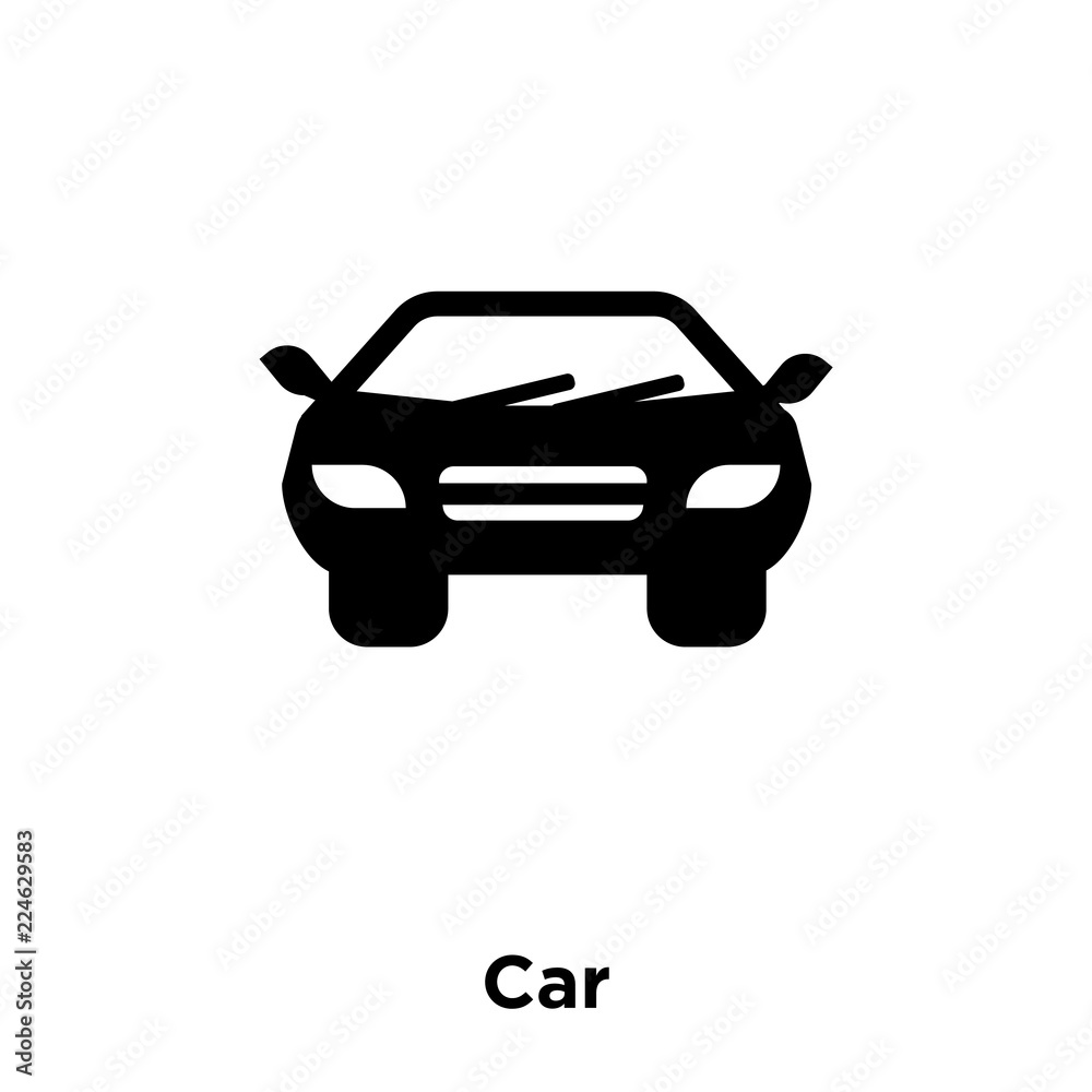 Car icon vector isolated on white background, logo concept of Car sign ...