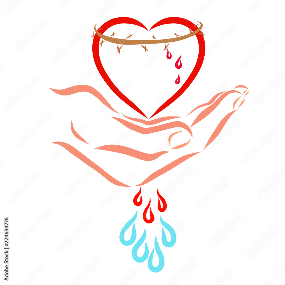 The Sacrifice of the Lord Jesus for cleansing from sins Stock ...