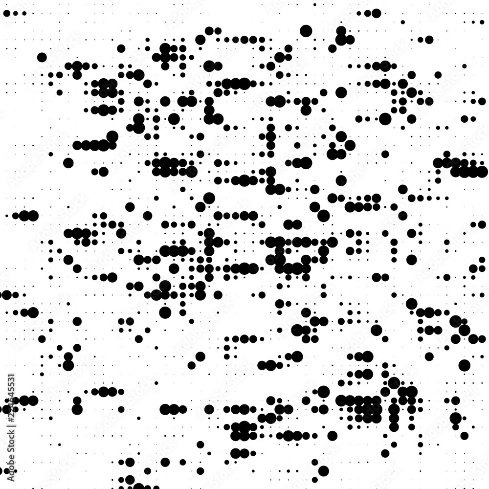 Grunge halftone pattern. Pointillism, stipplism style. Textured ...