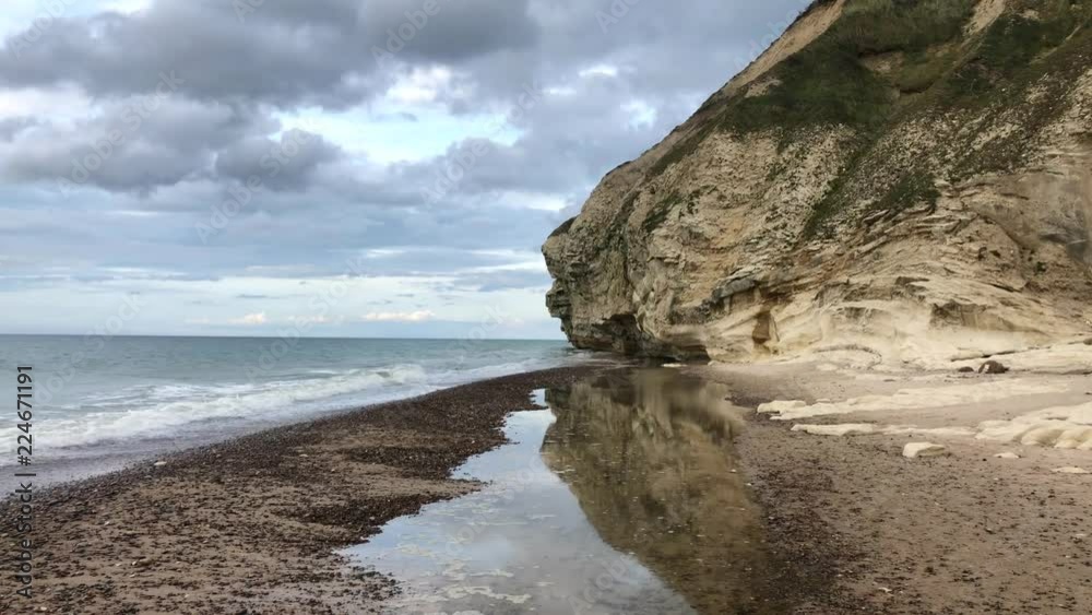 Bulbjerg is a limestone cliff in northern Jutland, Denmark, facing the ...