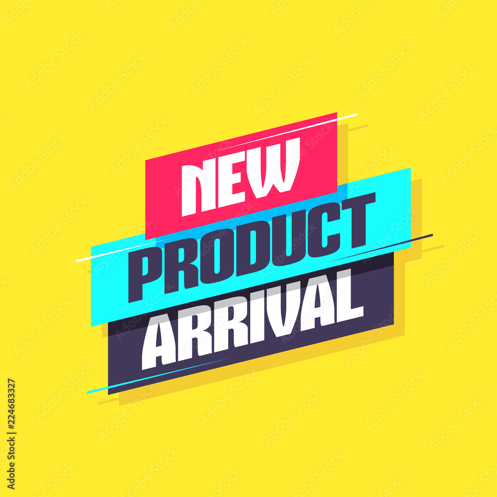 New Product Arrival Label Stock Vector | Adobe Stock