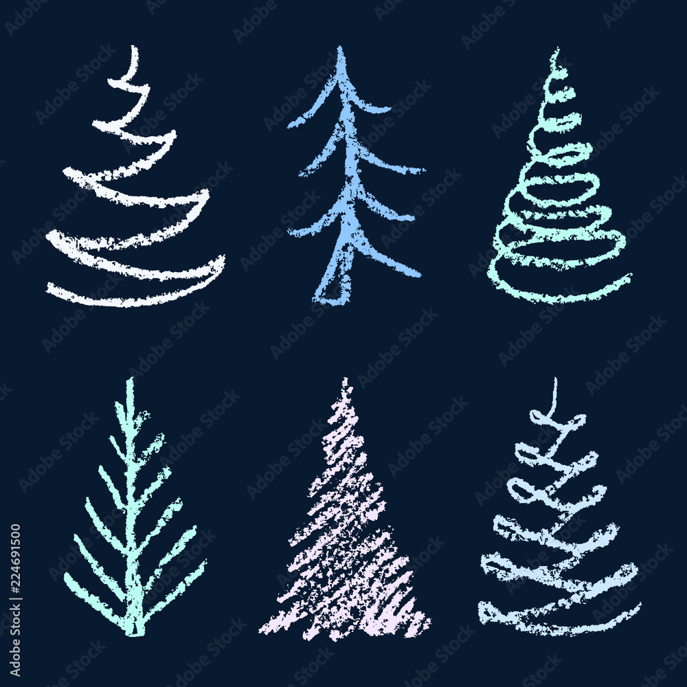 Christmas Tree Chalkboard Art