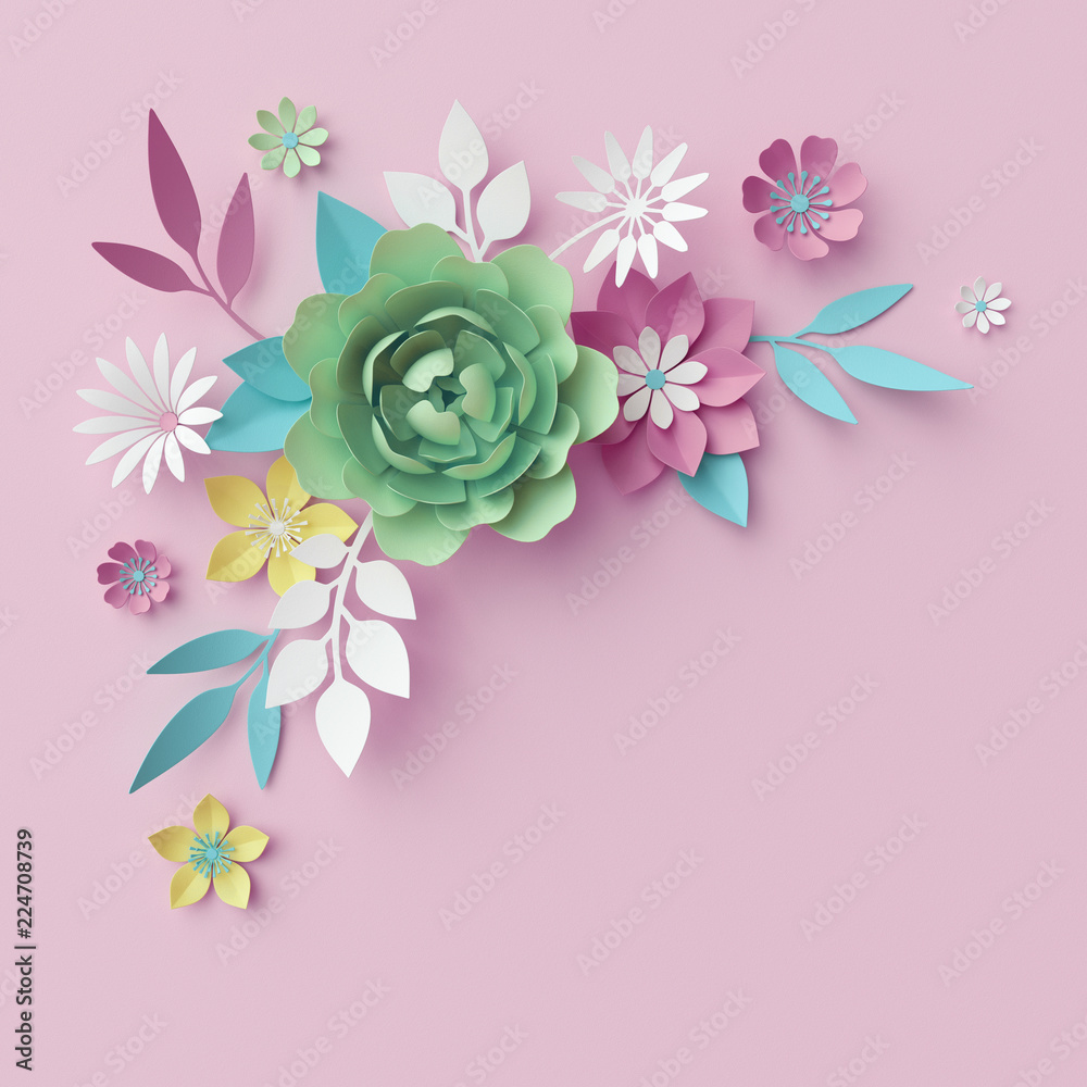 Paper Flower Background Design | Best Flower Site