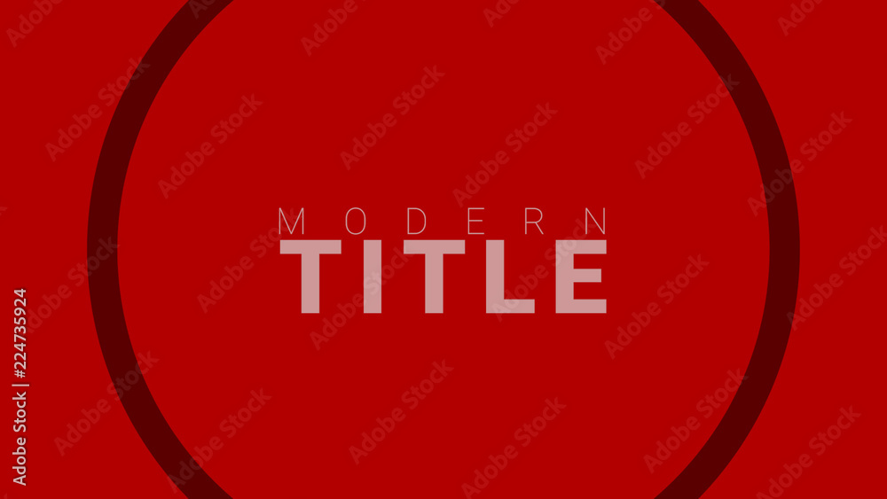 Modern Title Stock Template | Adobe Stock