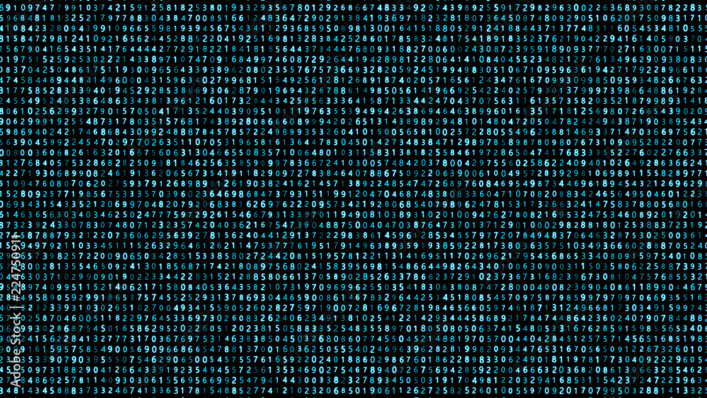 Binary computer code Background. Digital background matrix. 3d ...