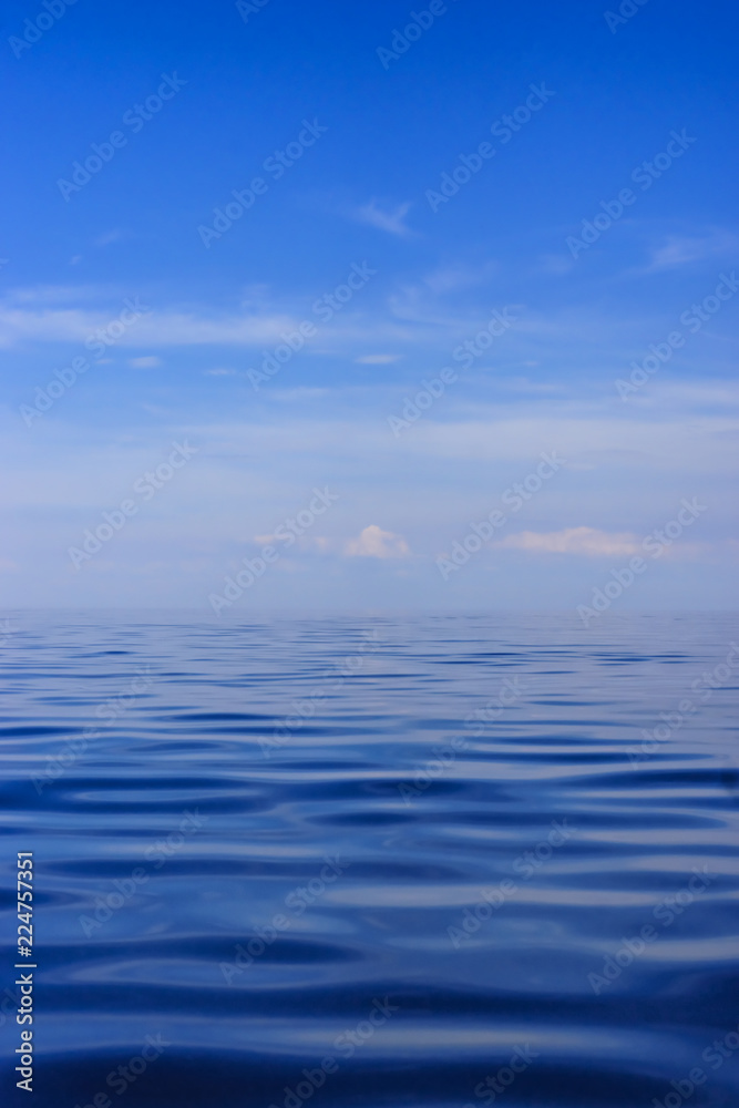 Water and sky nature background on simple and pure landscape Stock ...