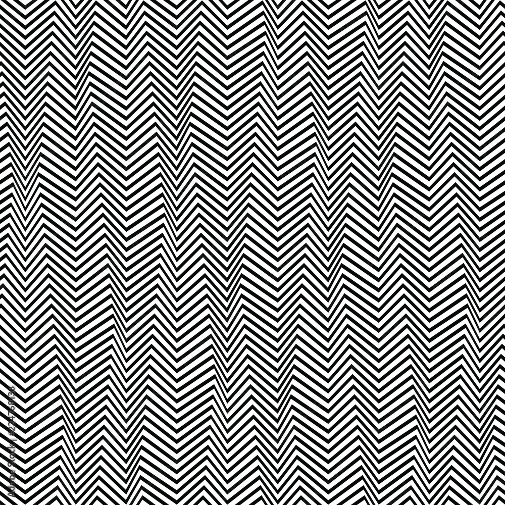 Seamless Abstract Black and White Geometric Pattern with Stripes ...