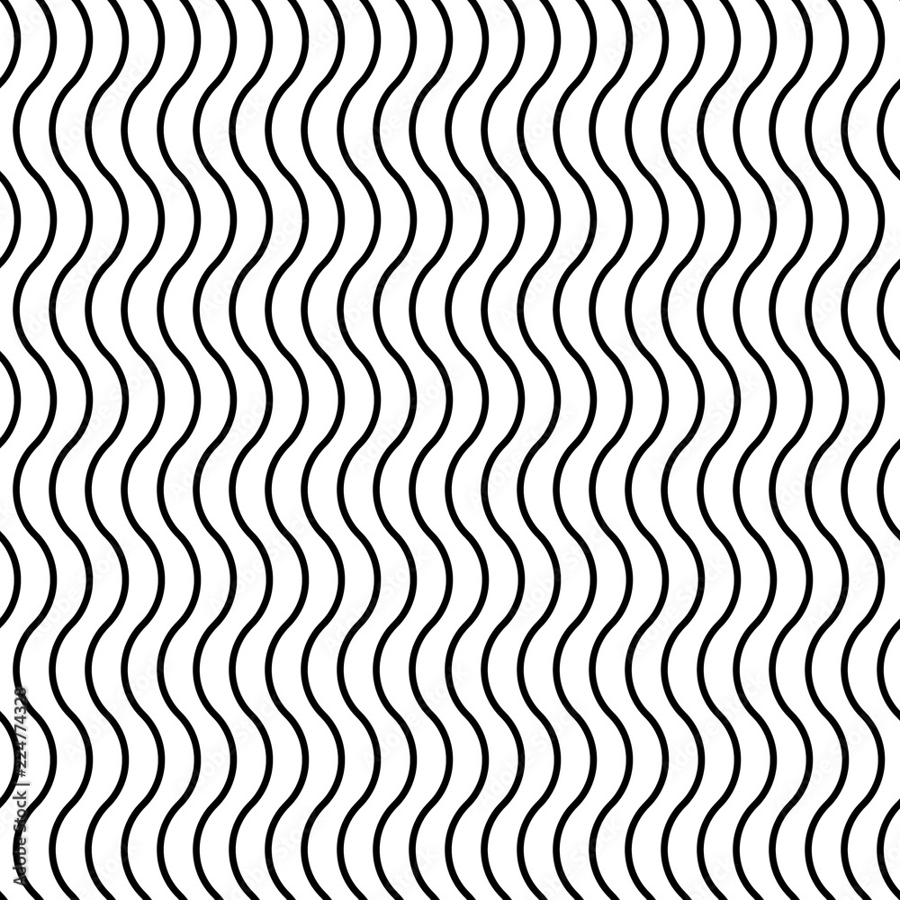 Seamless Pattern Vertical Curved Lines Stock Vector Adobe Stock