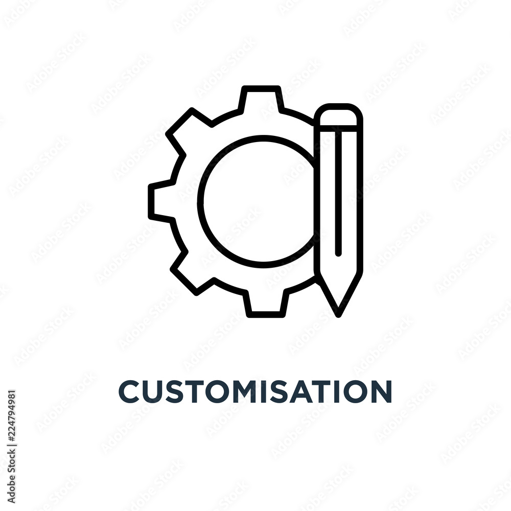 customisation icon. customisation concept symbol design, vector Stock ... customisation icon. customisation concept symbol design, vector Stock ...