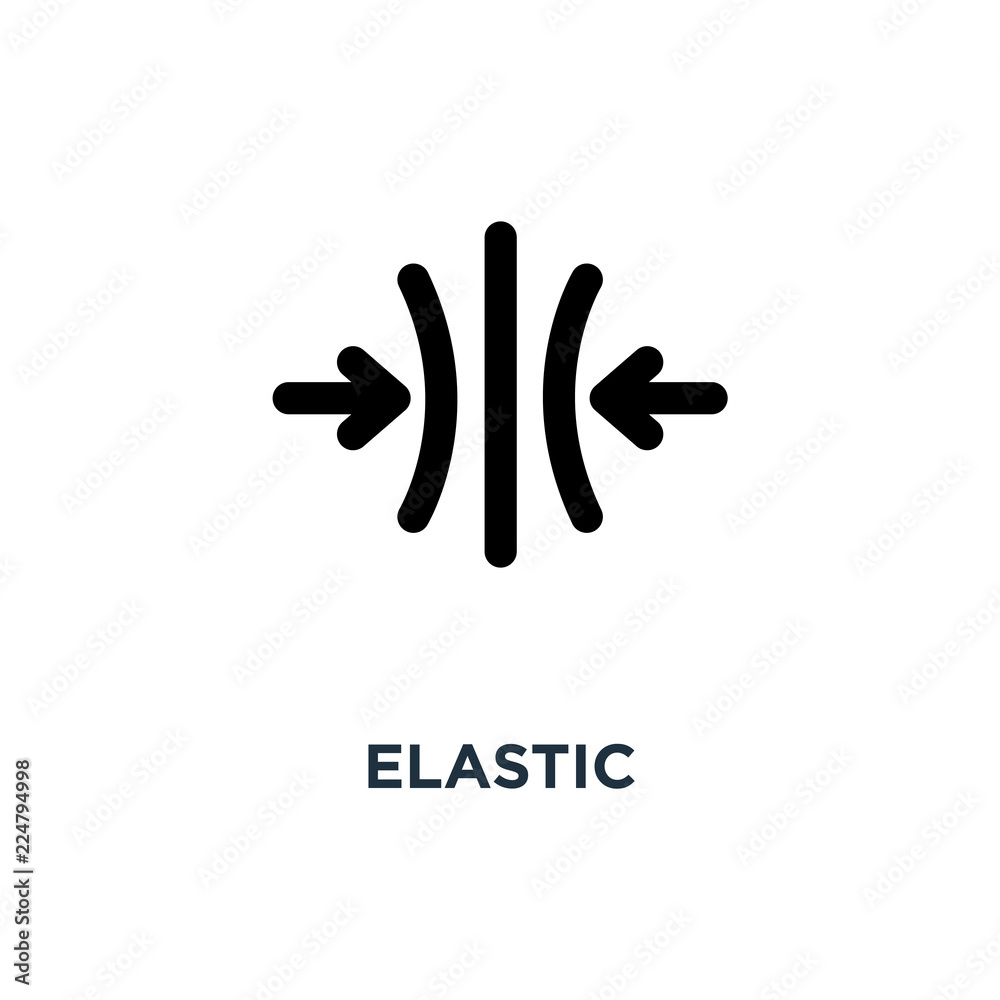 elastic icon. elastic concept symbol design, vector illustration Stock ...