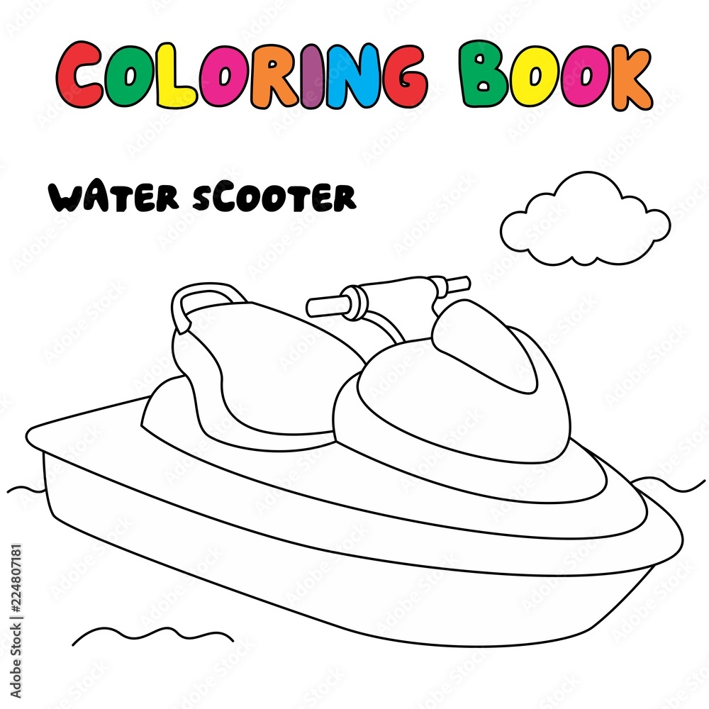 Types Of Transportation Coloring Page