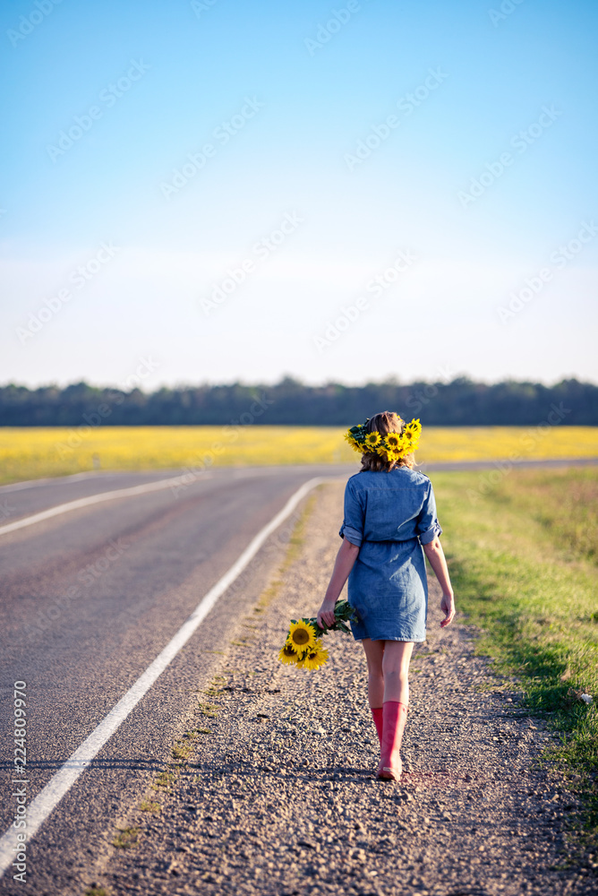 Elegant Lady Walking