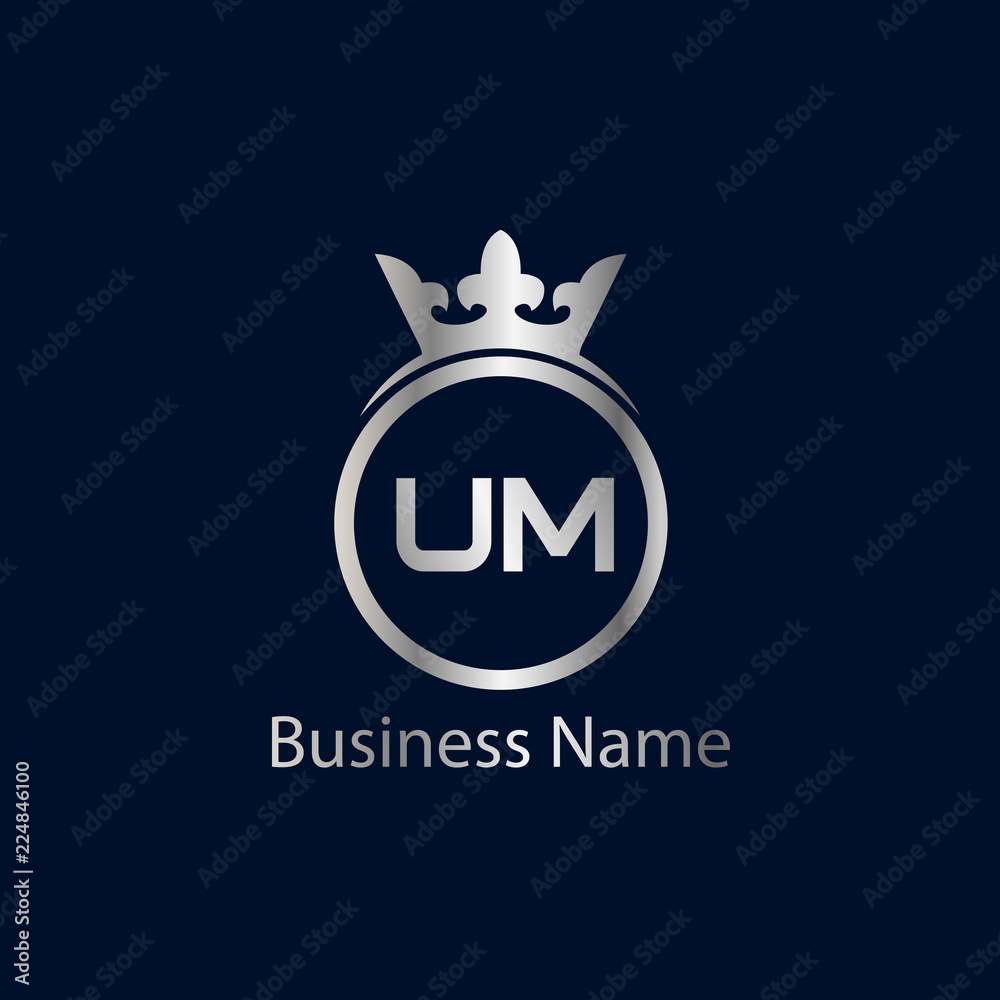 Initial Letter UM Logo Template Design Stock Vector | Adobe Stock